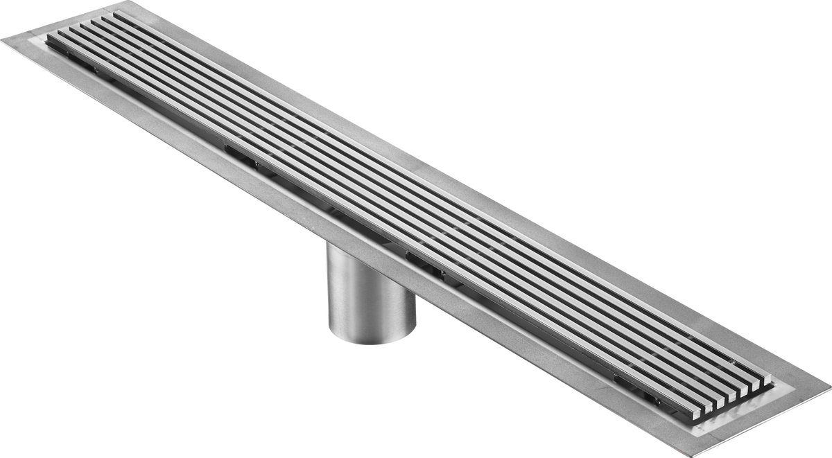 71 Inch Wedge Wire Linear Drain Brushed Stainless Steel, Drains ...
