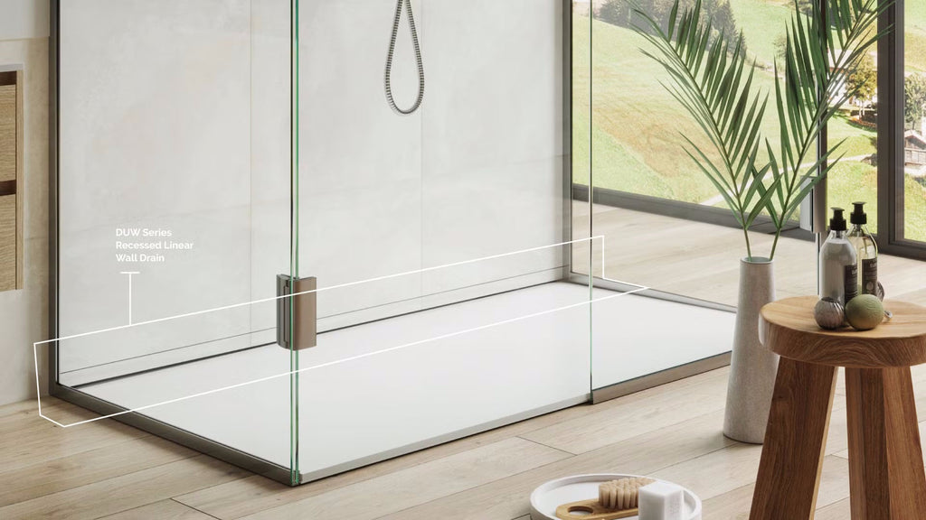 29 Inch Wall Recessed Linear Drain, Drains Unlimited DUW Flangeless ...