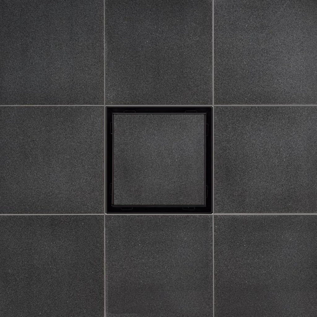 Matte Black Tile Insert Square Shower Drain 5 Inch, SereneDrains ...