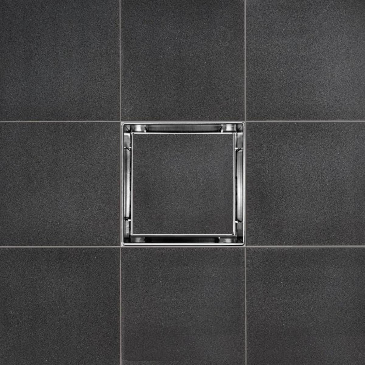 Tile Insert Square Shower Drain 5 Inch Threaded Outlet, SereneDrains ...