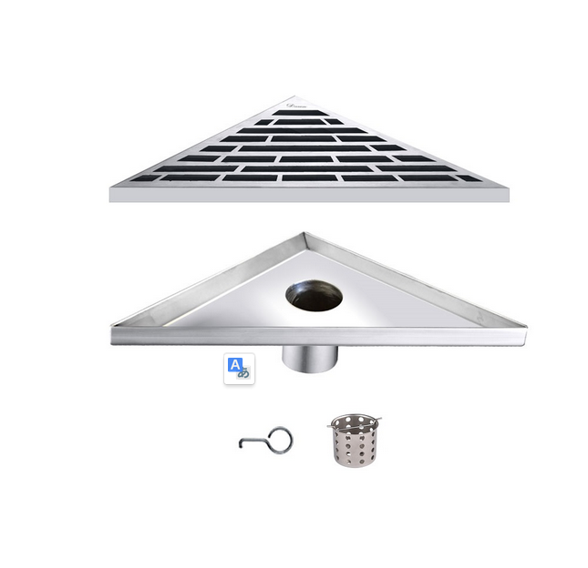Corner Drain, Dawn Amazon River Series, Triangle Drain, TAN131004 ...